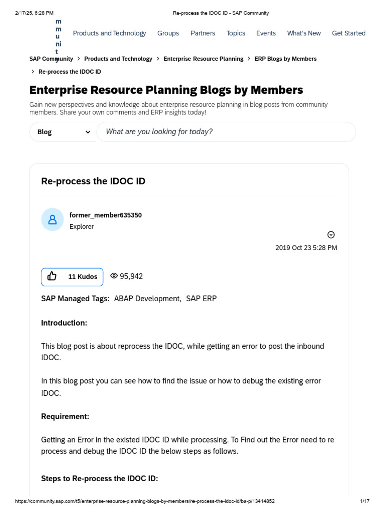 Debugging SAP IDoc Errors | PDF | Enterprise Resource Planning | Computing