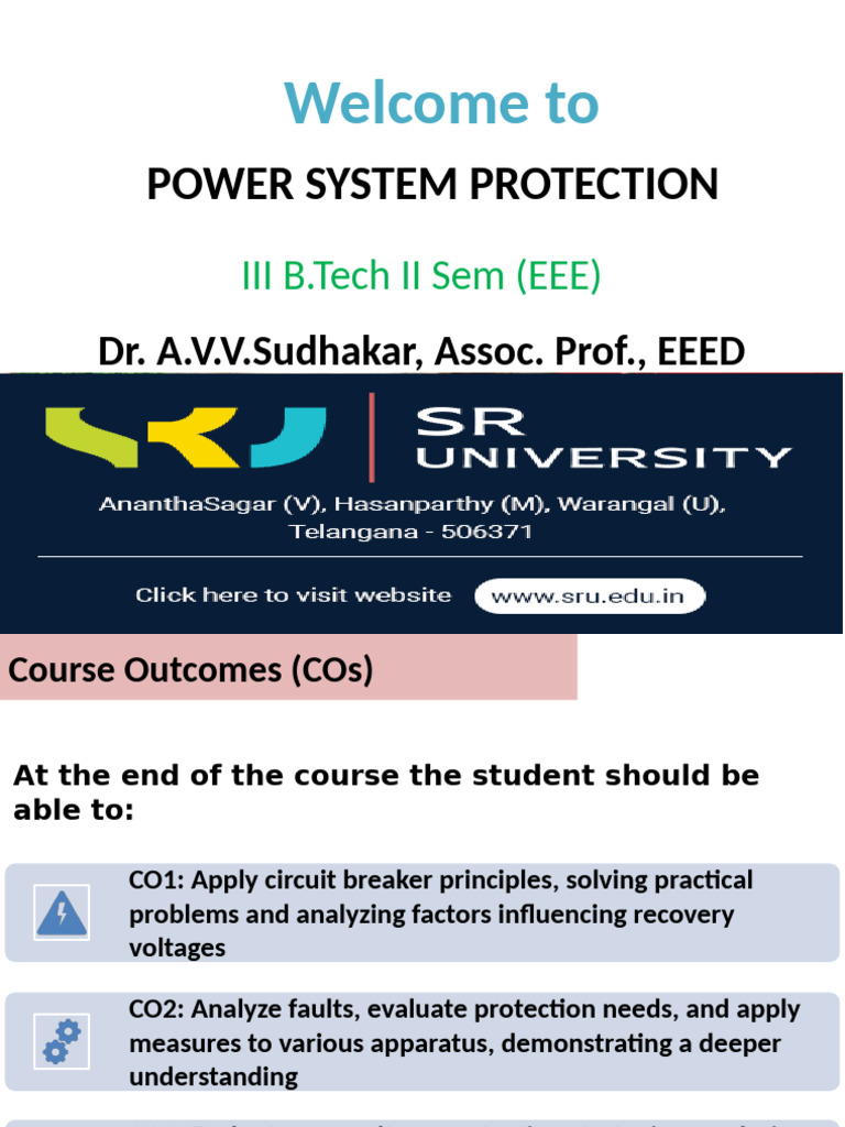 Power System Protection Course Overview | PDF | Electric Arc | Relay