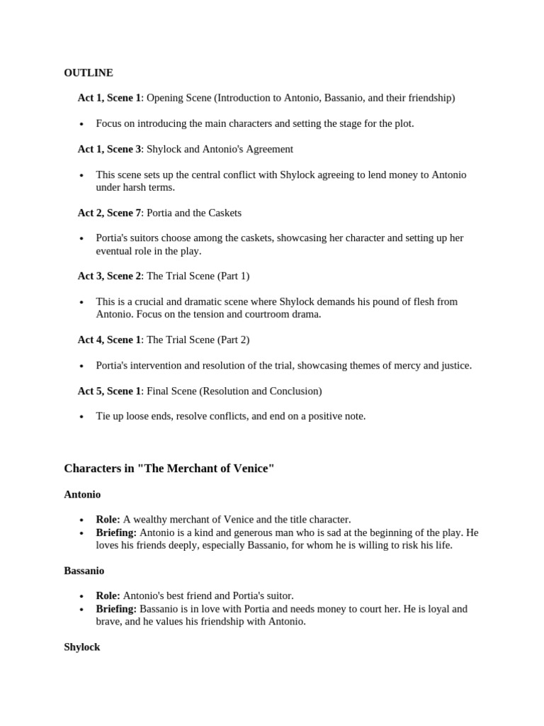 The Merchants of Venice Script For Year 4 | PDF | The Merchant Of ...