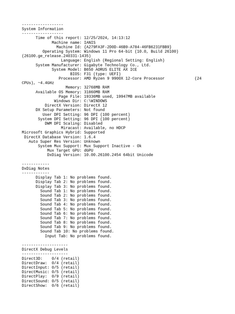 DxDiag | PDF | Device Driver | Computer Architecture