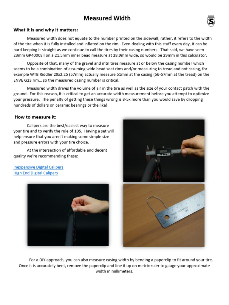 Measuring Width | PDF