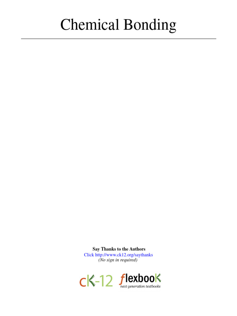 Chapter 6 - Chemical Bonding | PDF | Chemical Compounds | Chemical Polarity