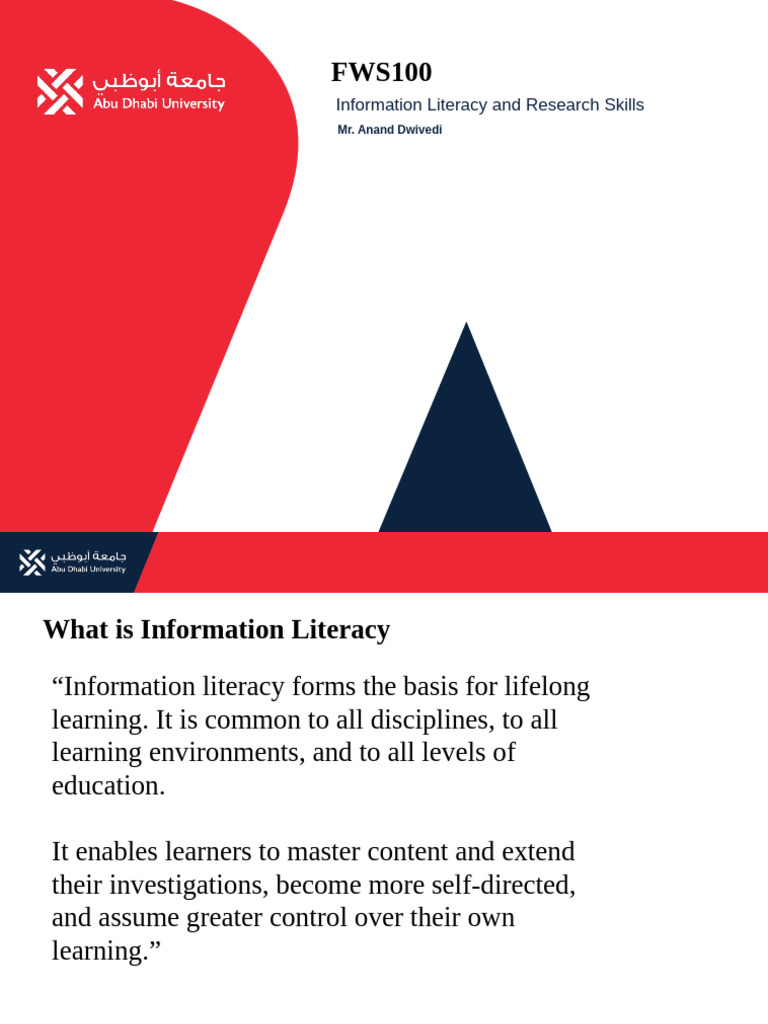 Information Literacy and Research Skills.2 | PDF | Quantitative ...