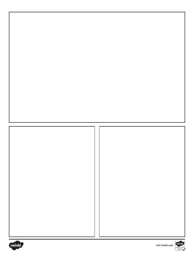 Blank Comic Book Activity | PDF