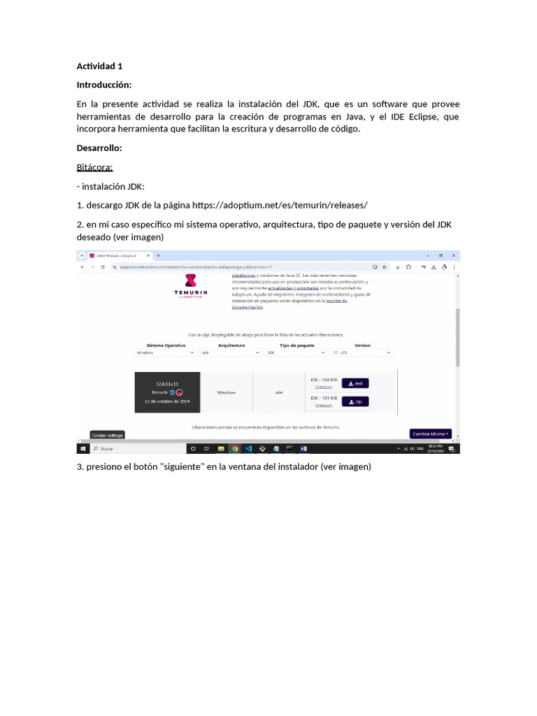 Poo Actividad 1 | PDF | Java (lenguaje de programación) | Eclipse (software)