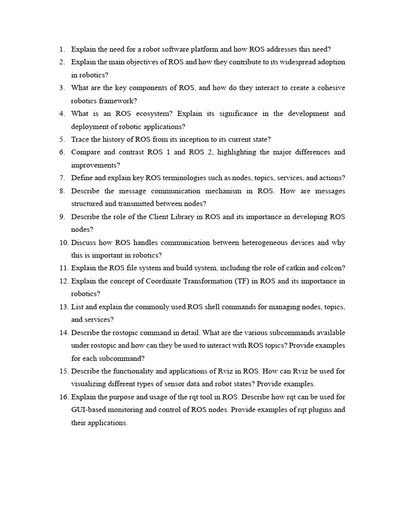 Understanding ROS: Key Concepts & Tools | PDF