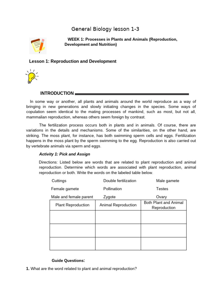 Module 1 3 Gen Bio2 Q4 1 | PDF | Digestion | Lung