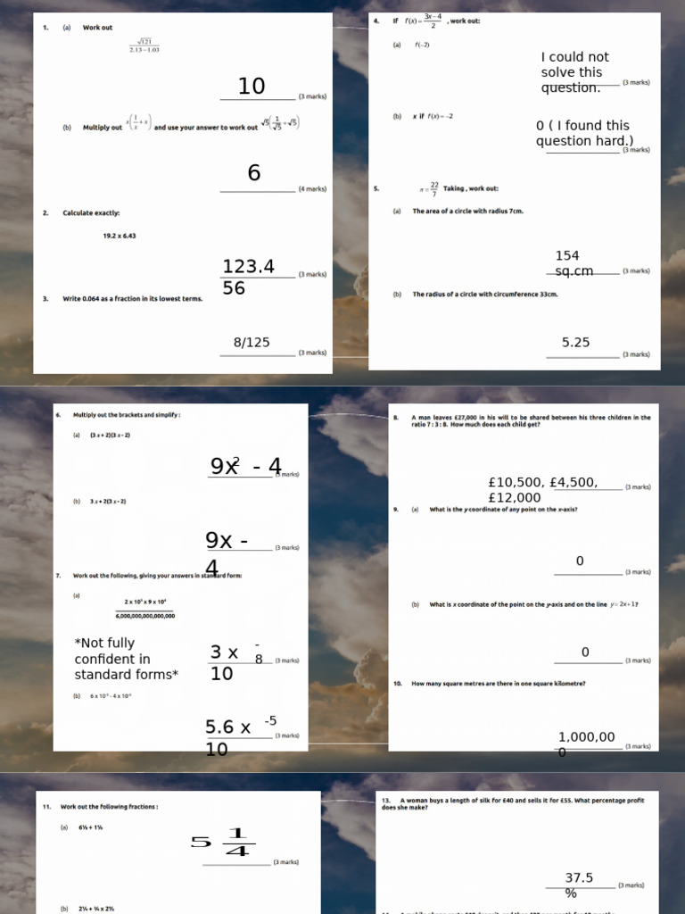 13+ Maths Paper 2 | PDF