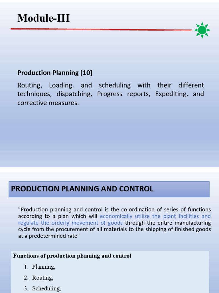 POM Module-III A | PDF