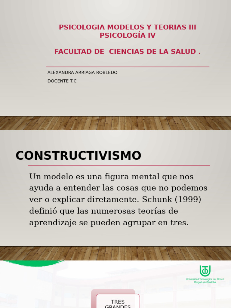 Teoria Constructivista N 1 | PDF | Constructivismo (filosofía de la educación) | Aprendizaje
