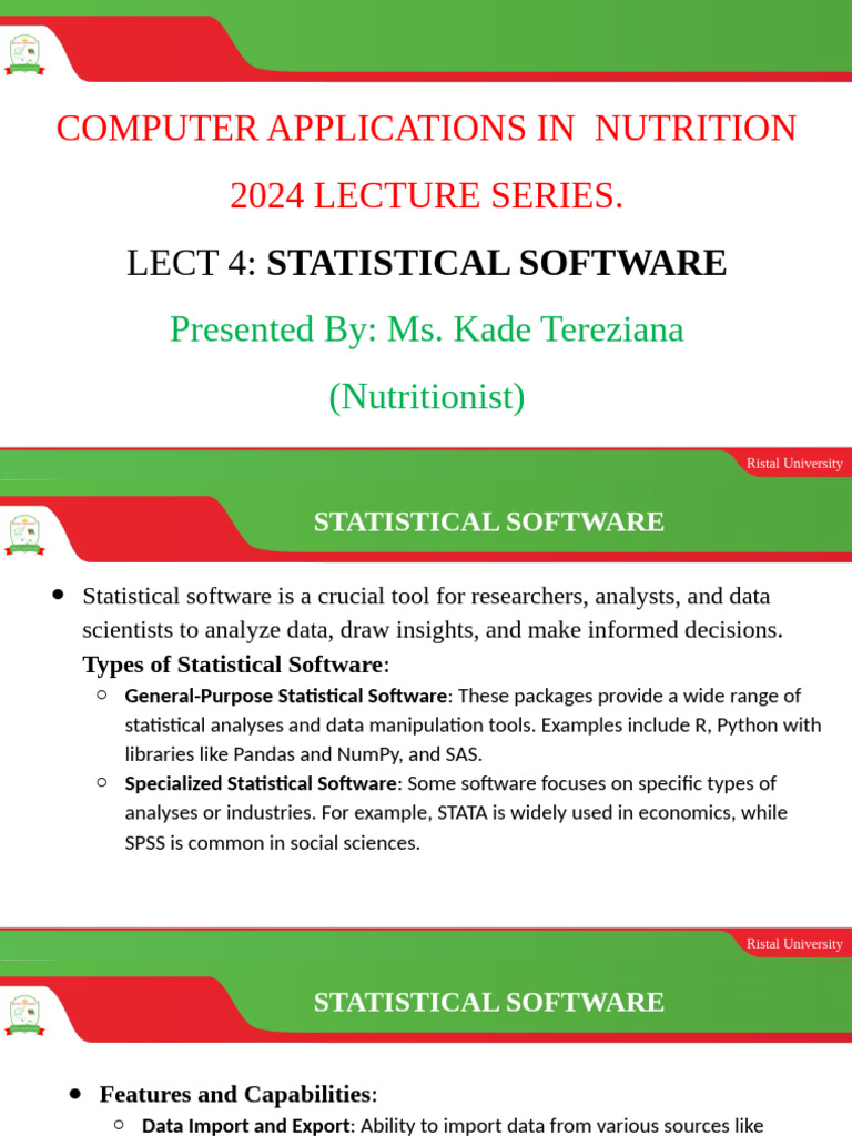 Statistical Software Lect 4 | PDF | Quartile | Spss