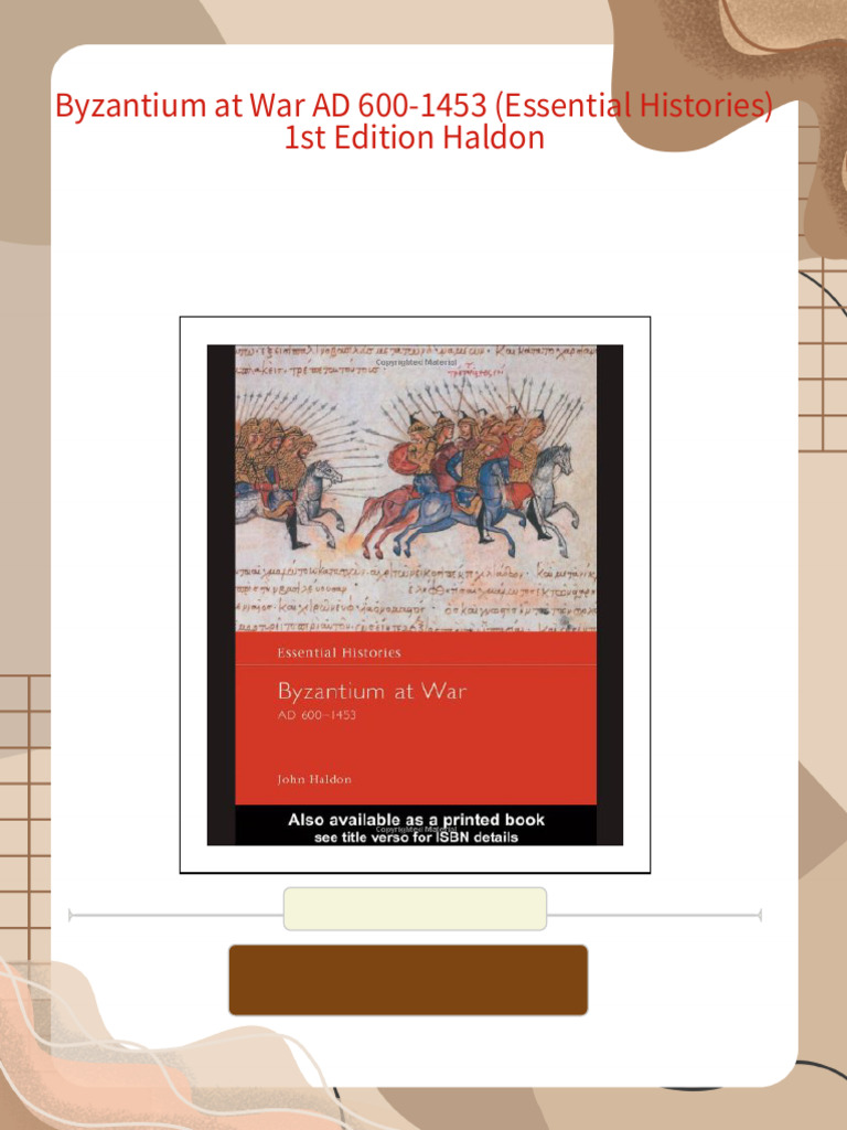 Byzantium at War AD 600-1453 (Essential Histories) 1st Edition Haldon ...