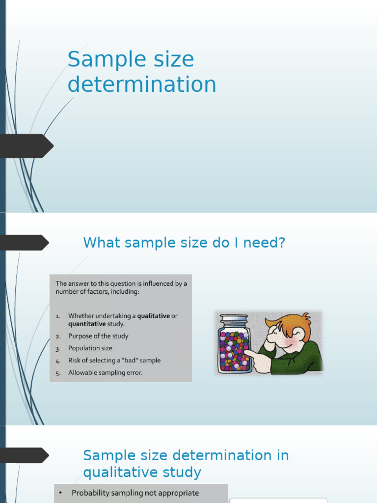 Sampling Size Dertimantion | PDF | Sample Size Determination | Sampling (Statistics)