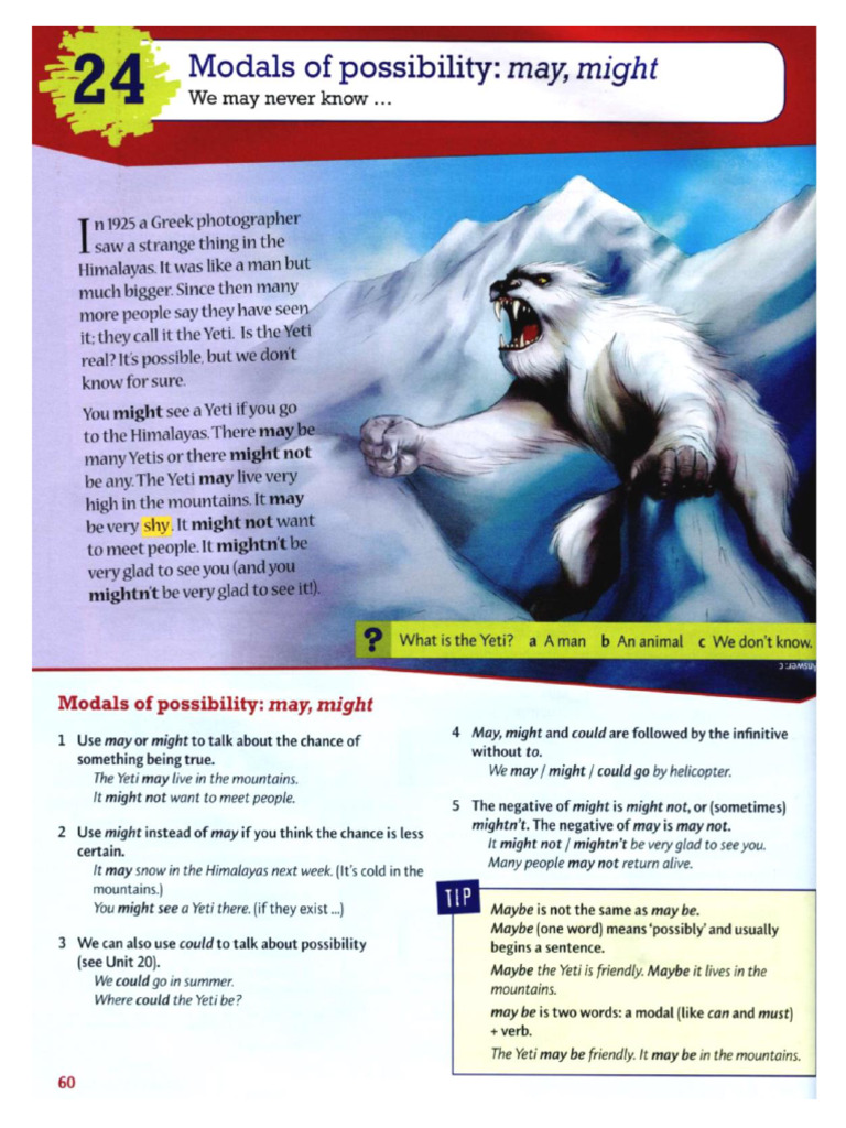 Modals For Possibility | PDF