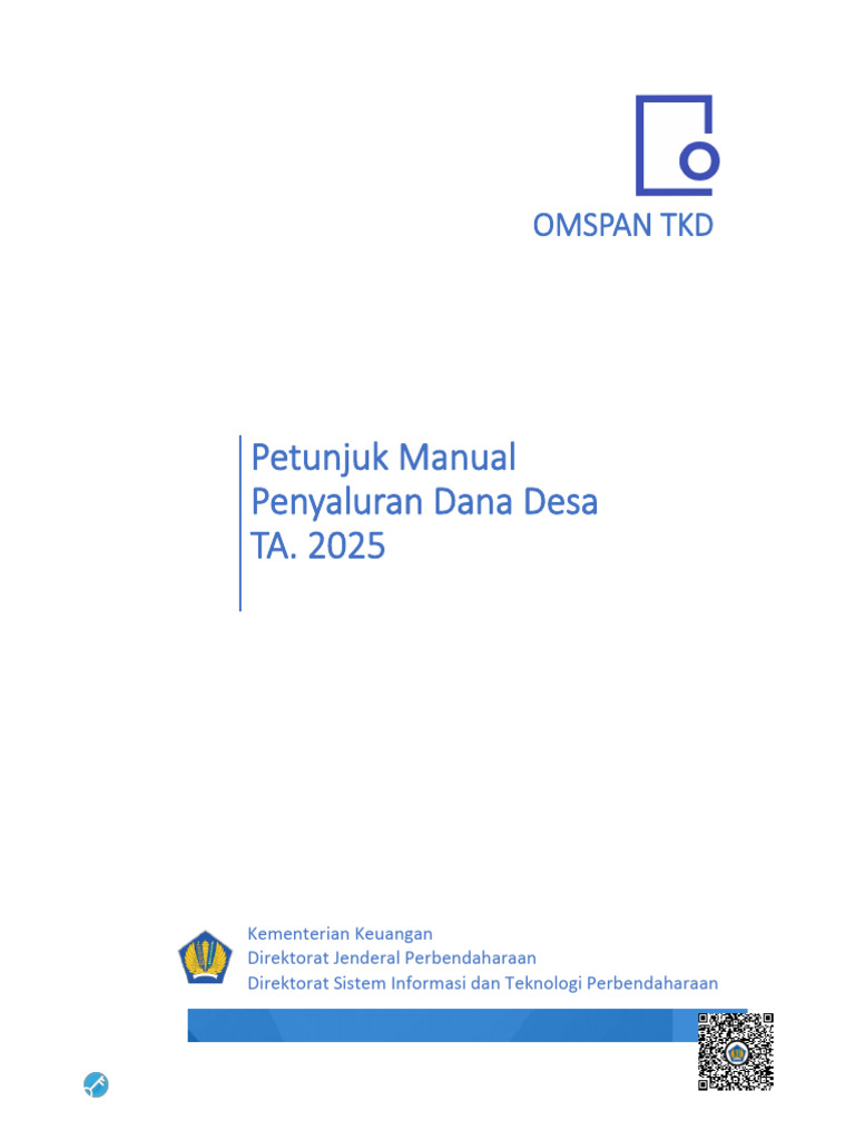 Petunjuk Manual OMSPAN TKD Dana Desa PDF | PDF