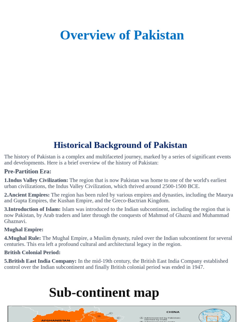 History and Geography of Pakistan | PDF | Indus River | Pakistan