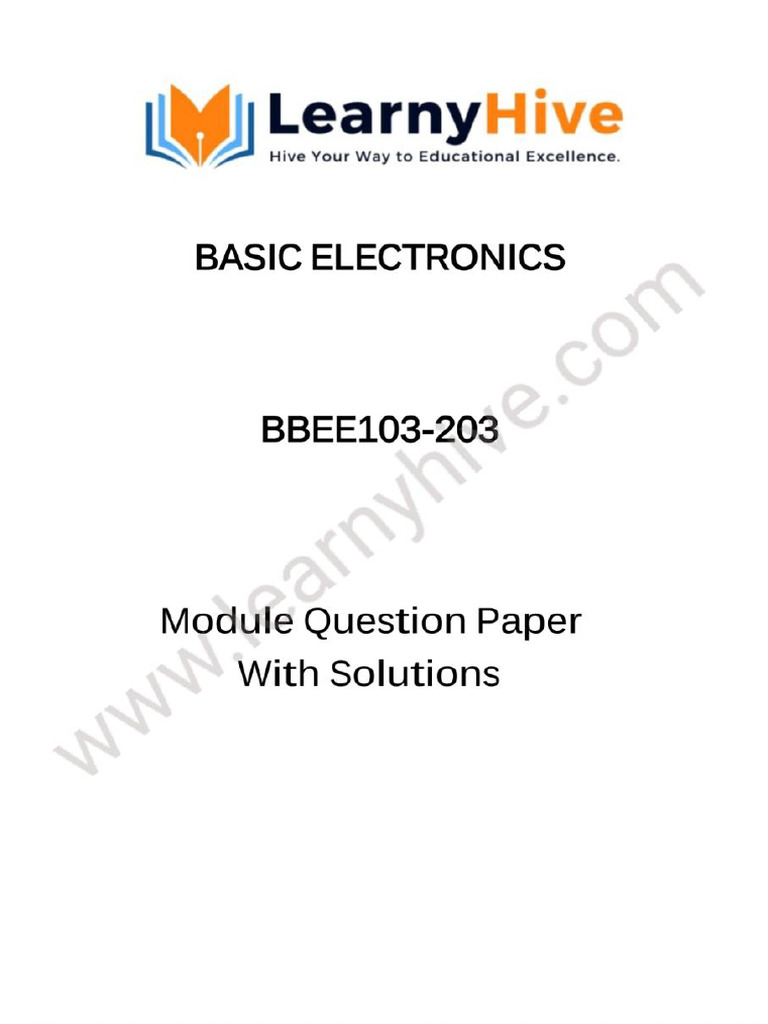 BBEE103 203.model Paper | PDF