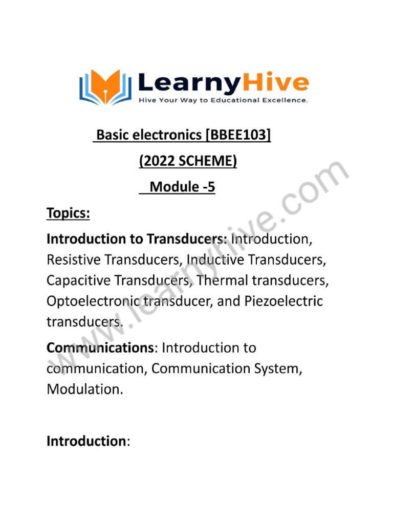 module-5-basic-electronics | PDF