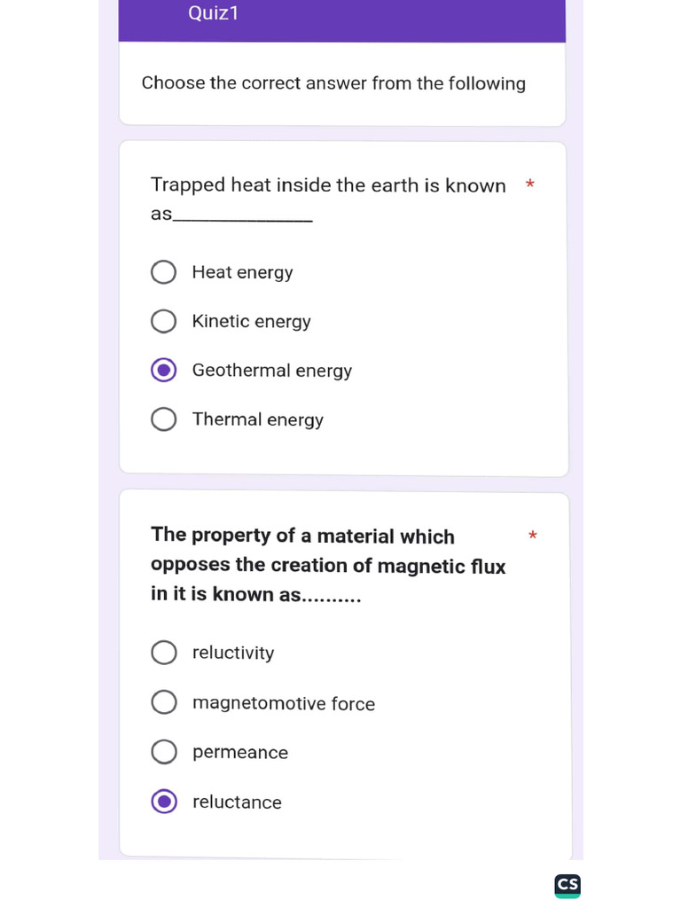 Renewable Quiz 1 | PDF