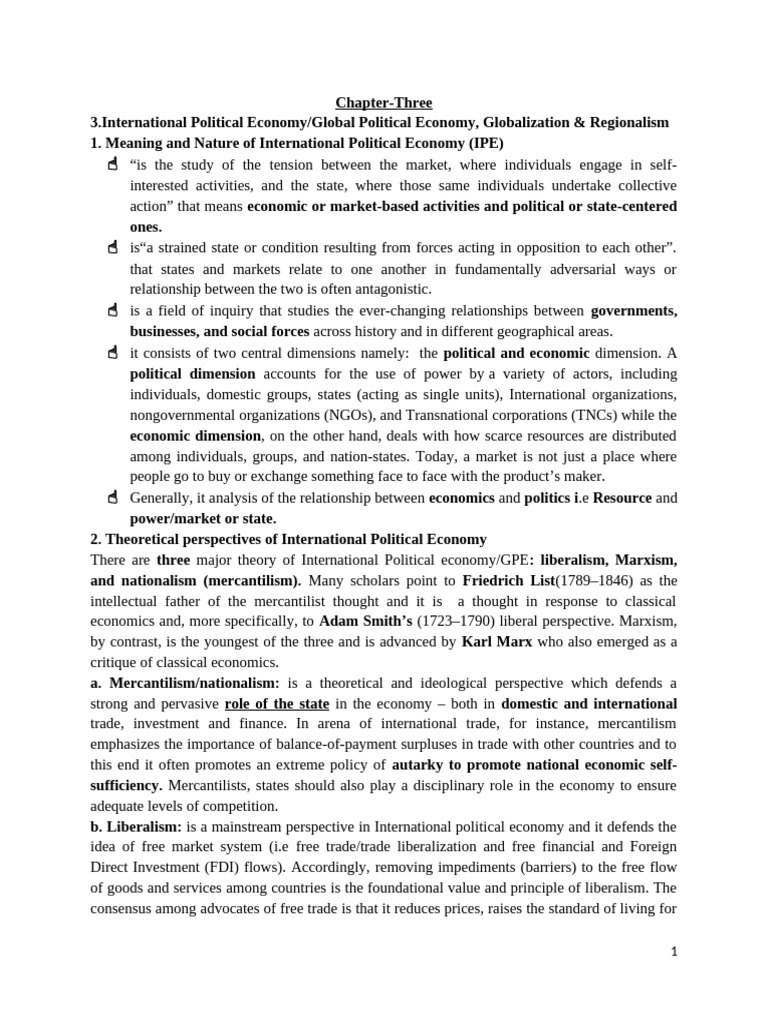 global ch3 | PDF | Globalization | Marxism