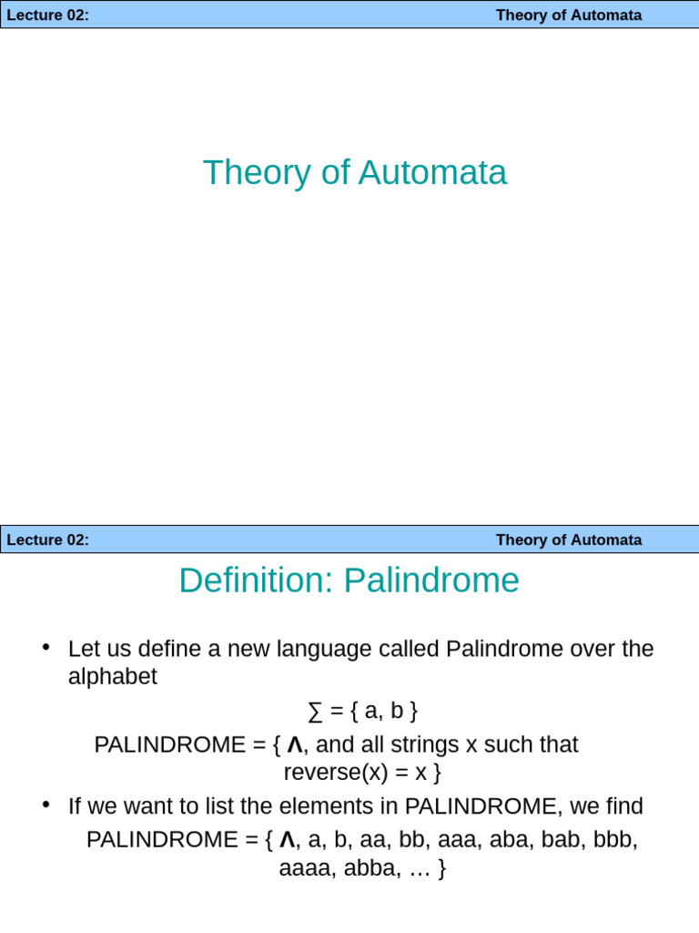Lec 02- Recursive Definition | PDF | Theorem | Mathematical Proof