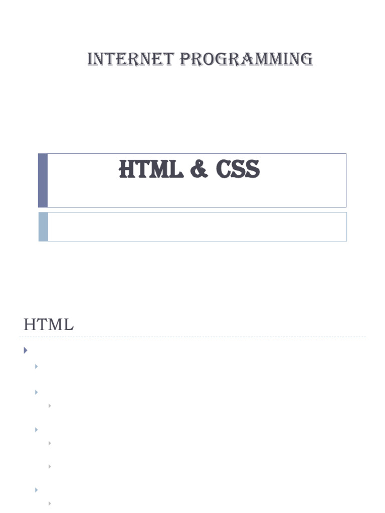 HTML & CSS Basics for Web Development | PDF | Html | Html Element