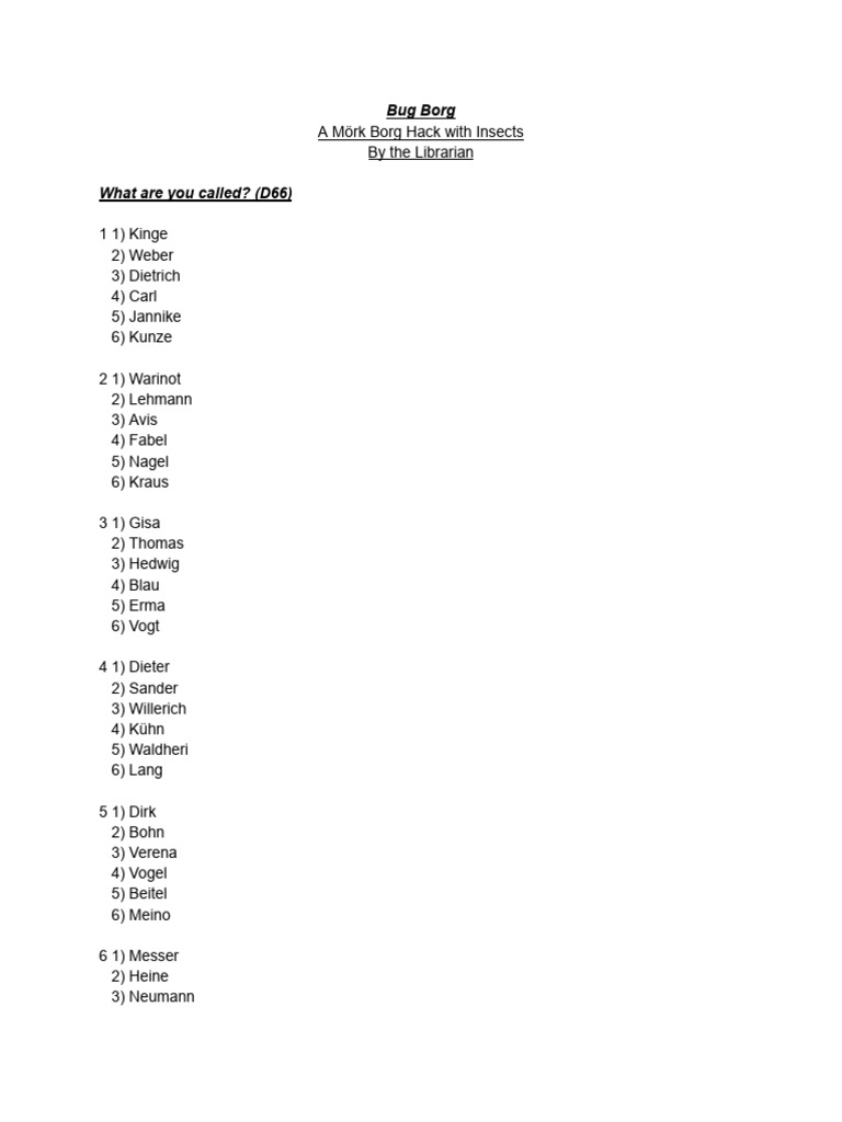 Bug Borg - Core | PDF