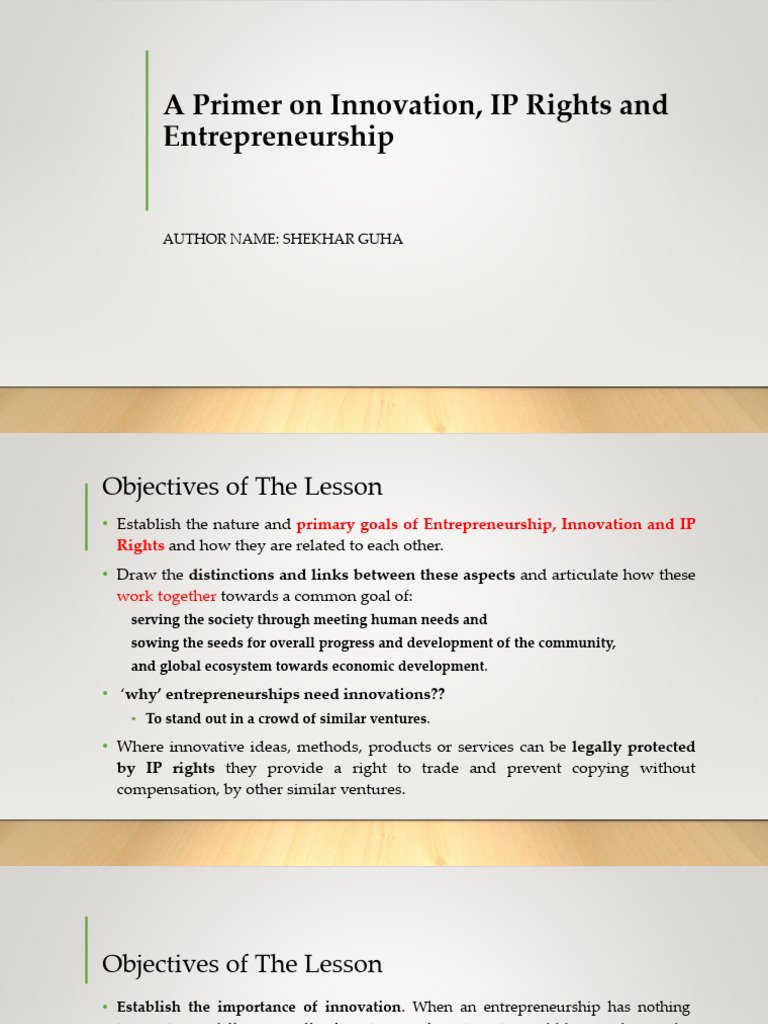 Chapter 1 | PDF | Entrepreneurship | Intellectual Property