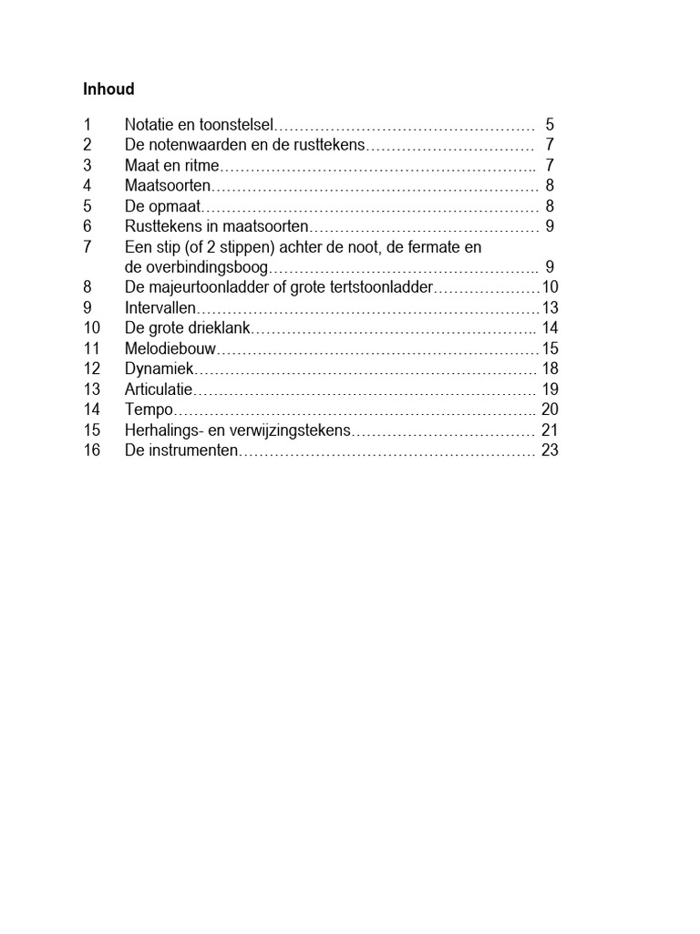 Notenleer 2 | PDF