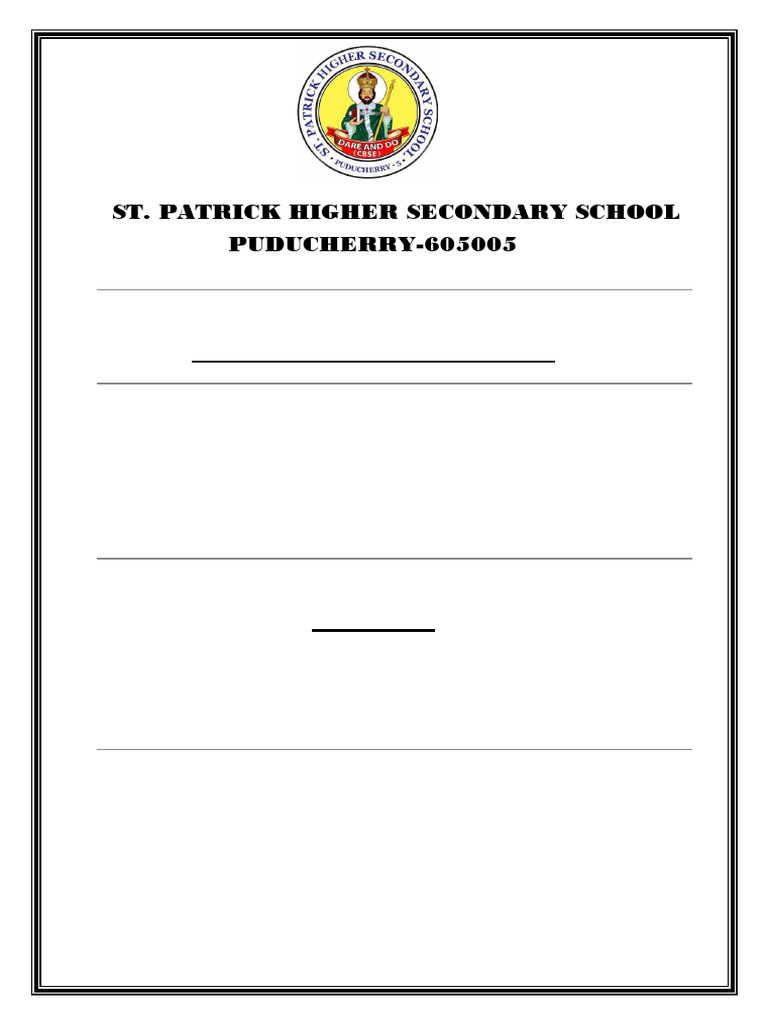 Project Front Pages COMPUTER | PDF