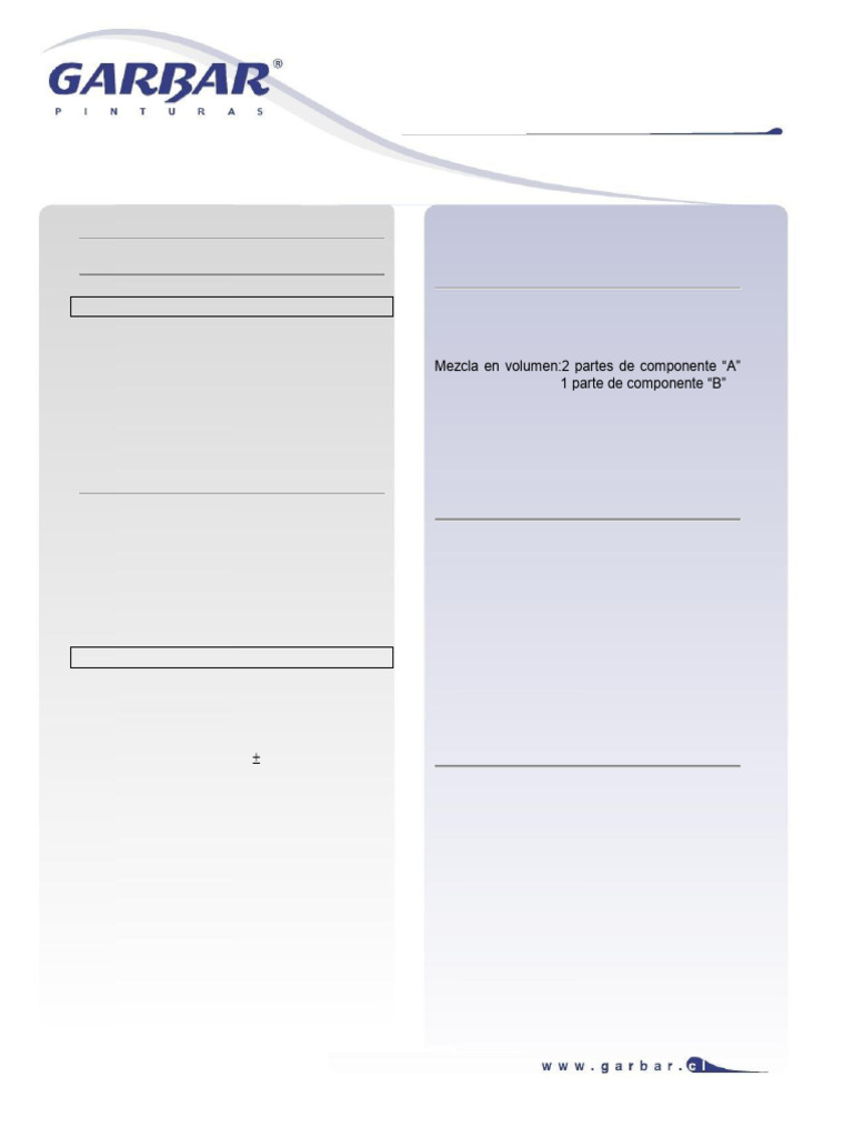 Esmalte Epóxico GARBAR E-30: Guía Completa | PDF | Hormigón | Agua