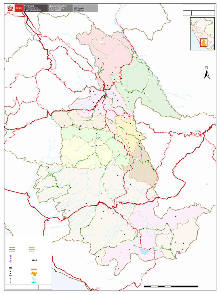 Mapa Vial de Ayacucho 2009 | PDF