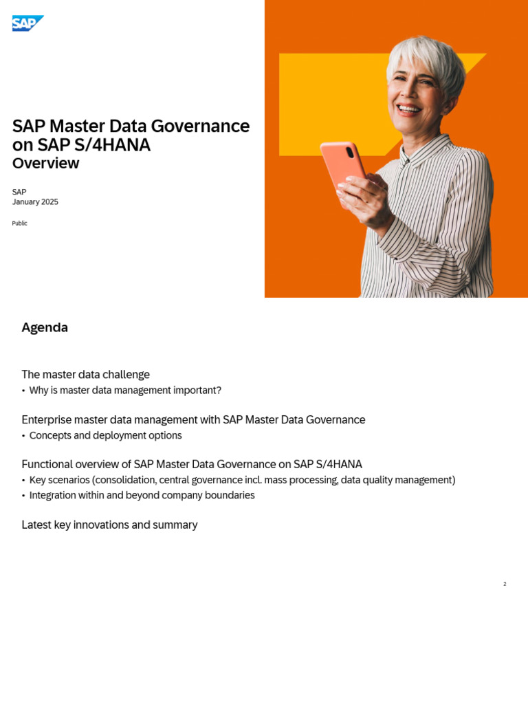 SAP Master Data Governance Overview | PDF | Data Quality | Governance