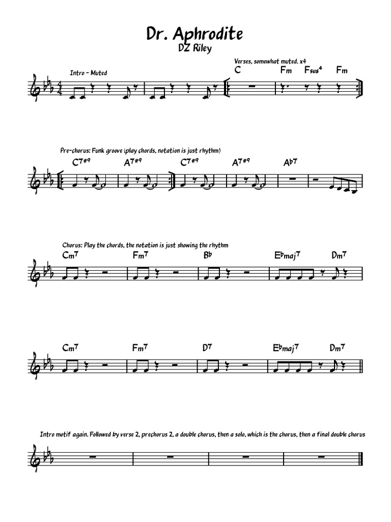 Aphrodite Chords and Structure Guide | PDF | Song Structure | Musical Forms