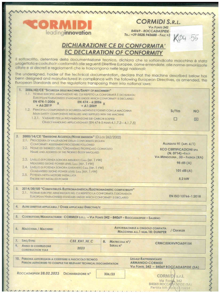 K04 55+documenti Documents - 14311059 | PDF