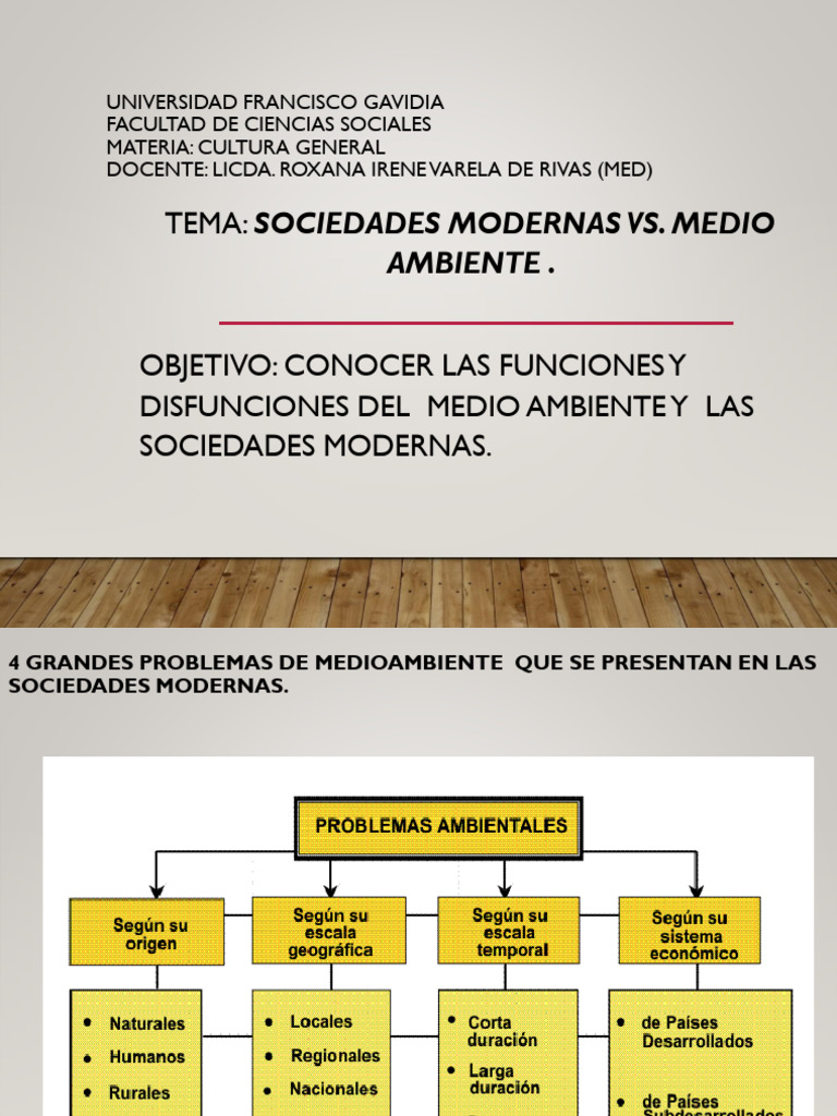 Sociedades Modernas y Medio Ambiente | PDF