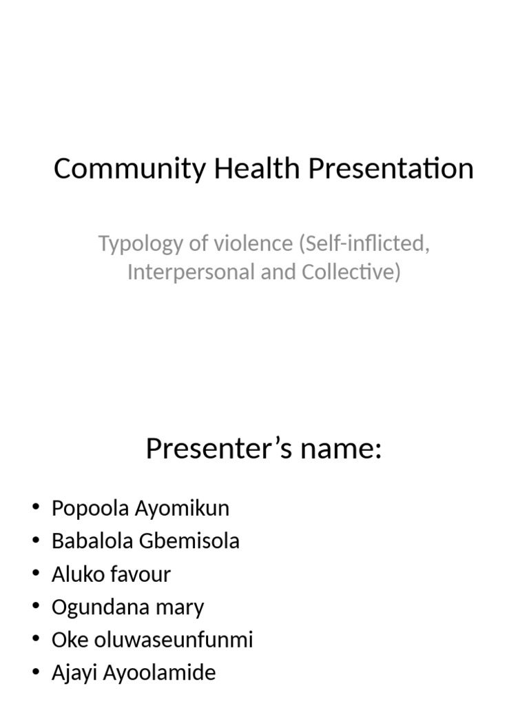 Understanding Violence: Types & Prevention | PDF | Violence | Self Harm