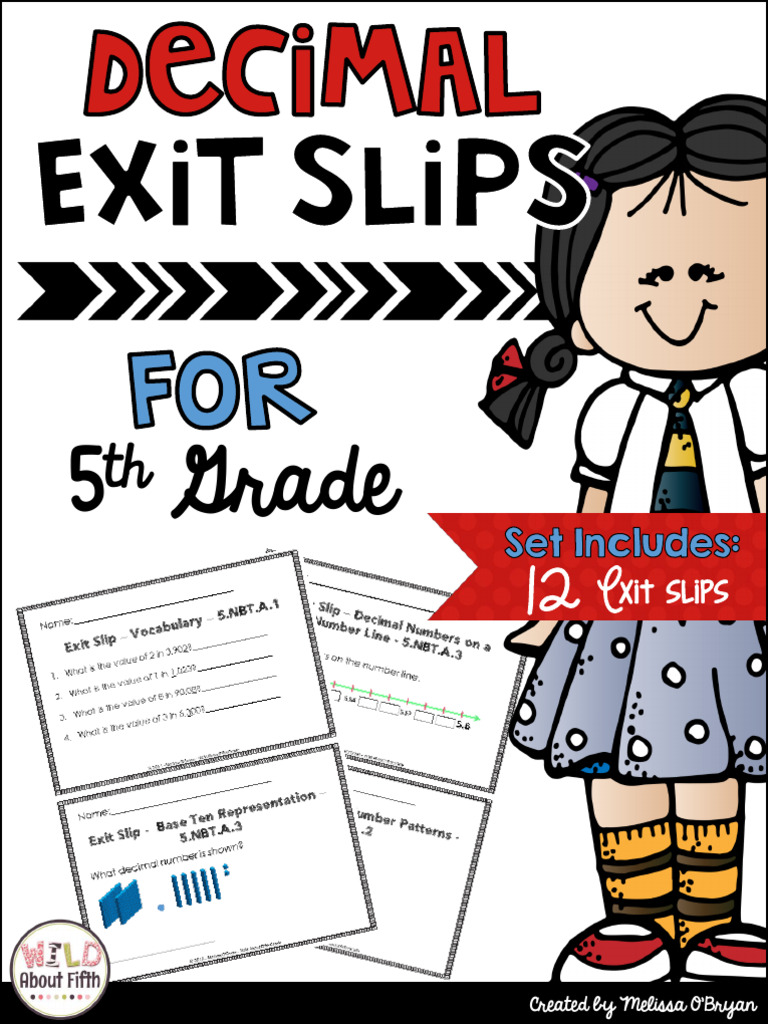 Decimal Exit Tickets (003) | PDF | Arithmetic | Numbers