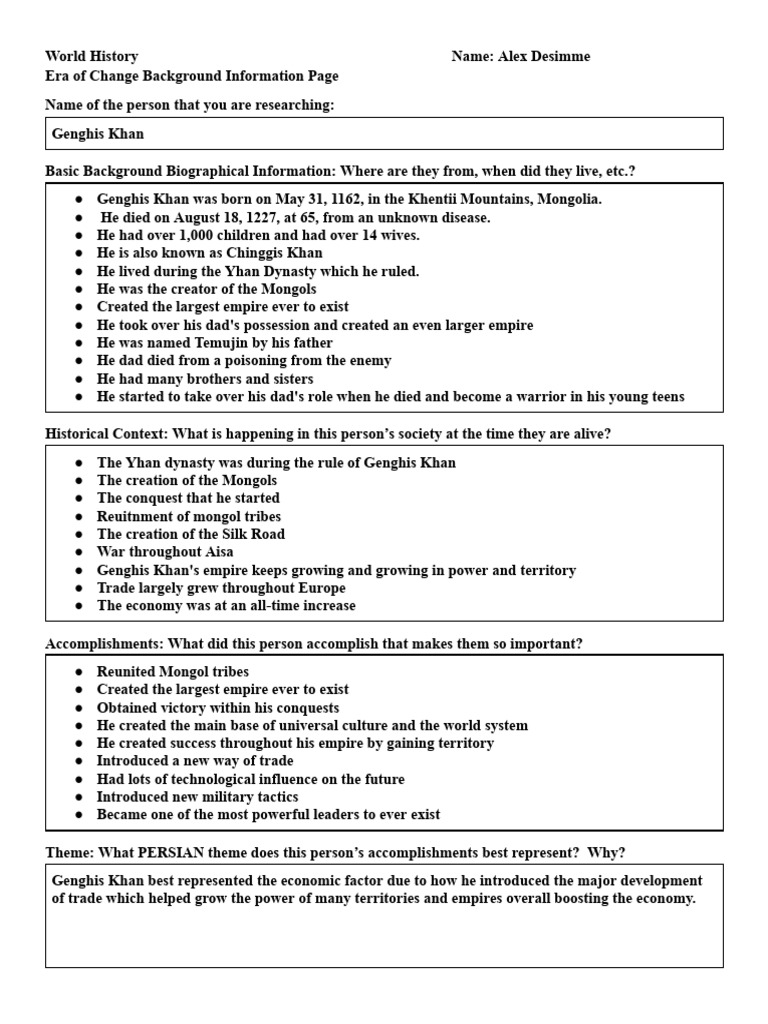 Genghis Khan: Empire Builder | PDF | Genghis Khan | Mongol Empire