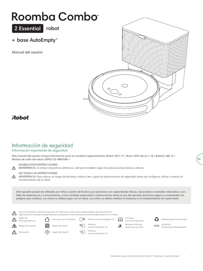 Roomba Combo | PDF | Robot | Robótica