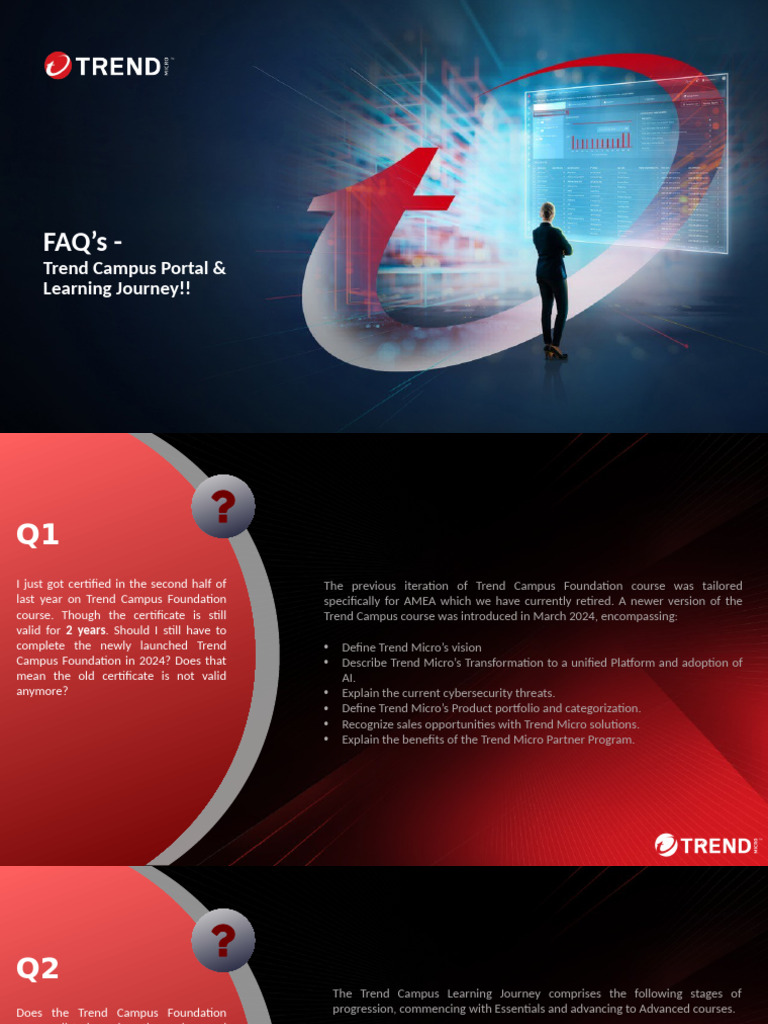 Trend Campus Certification Requirements | PDF