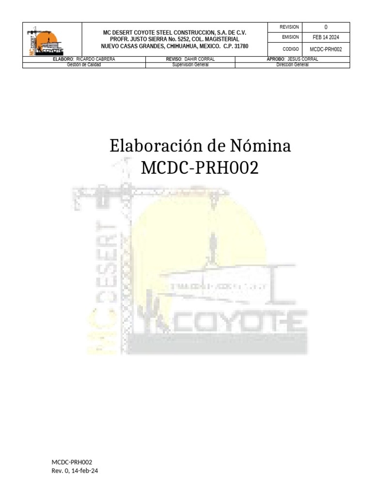 MCDC PRH002 | PDF | Contabilidad | Impuesto sobre la renta