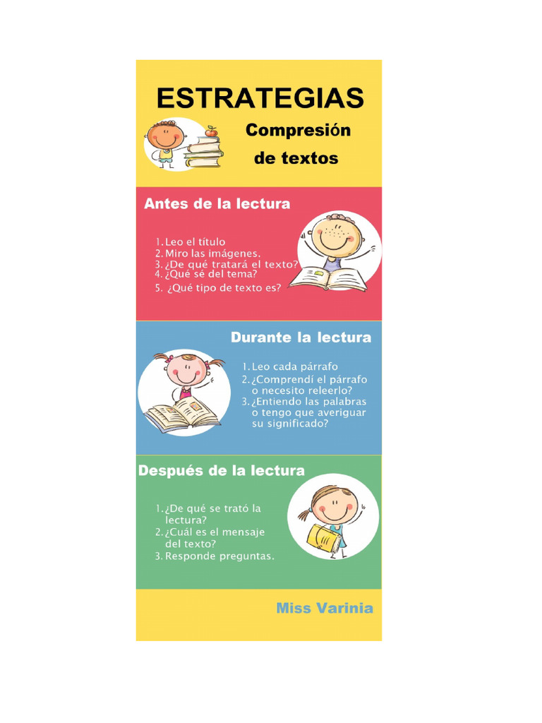 Estrategias de Comprensión Lectora | PDF