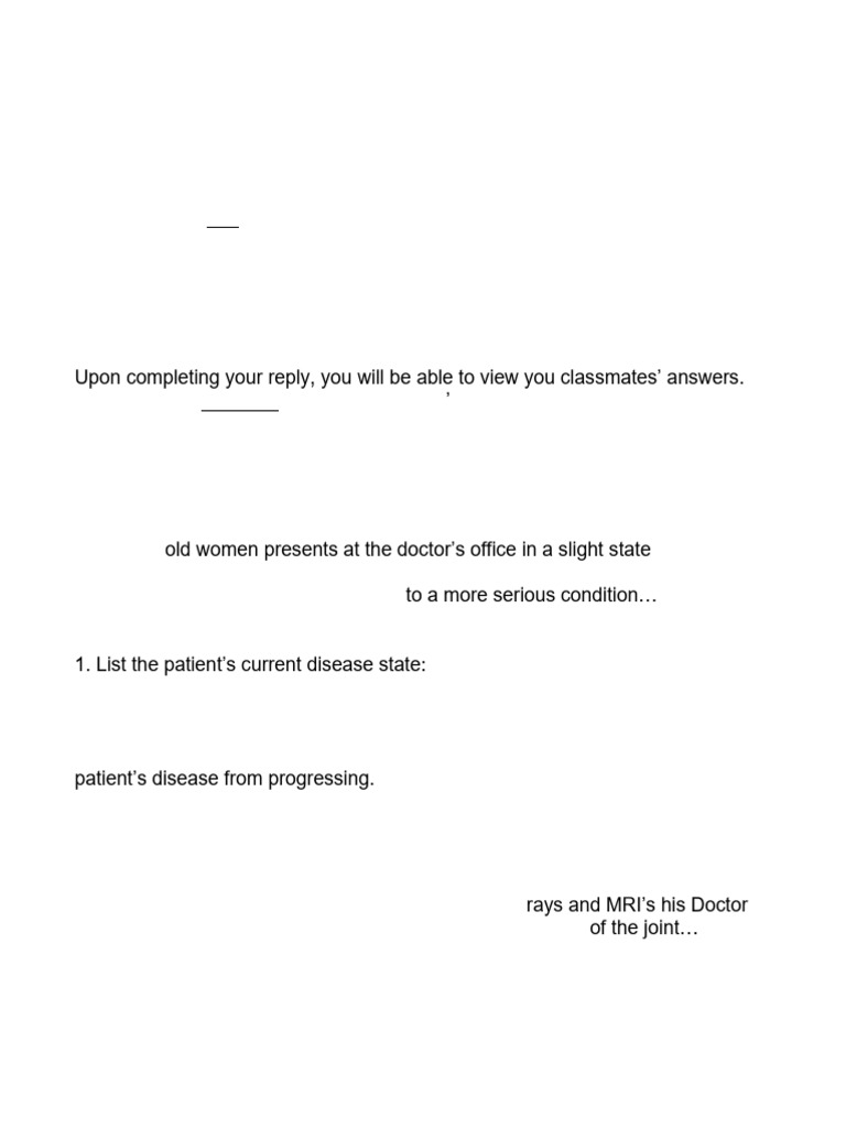 Skeletal System Case Study | PDF | Knee | Pain