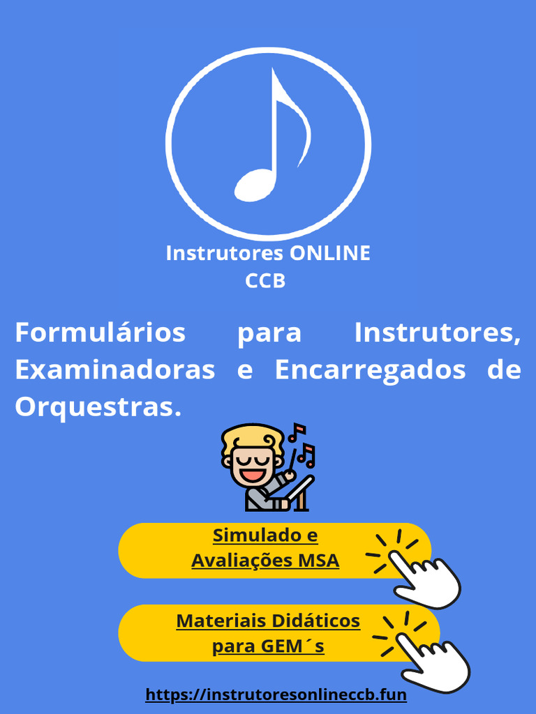 Formularios para Encarregados de Orquestra | PDF | Notação musical ...