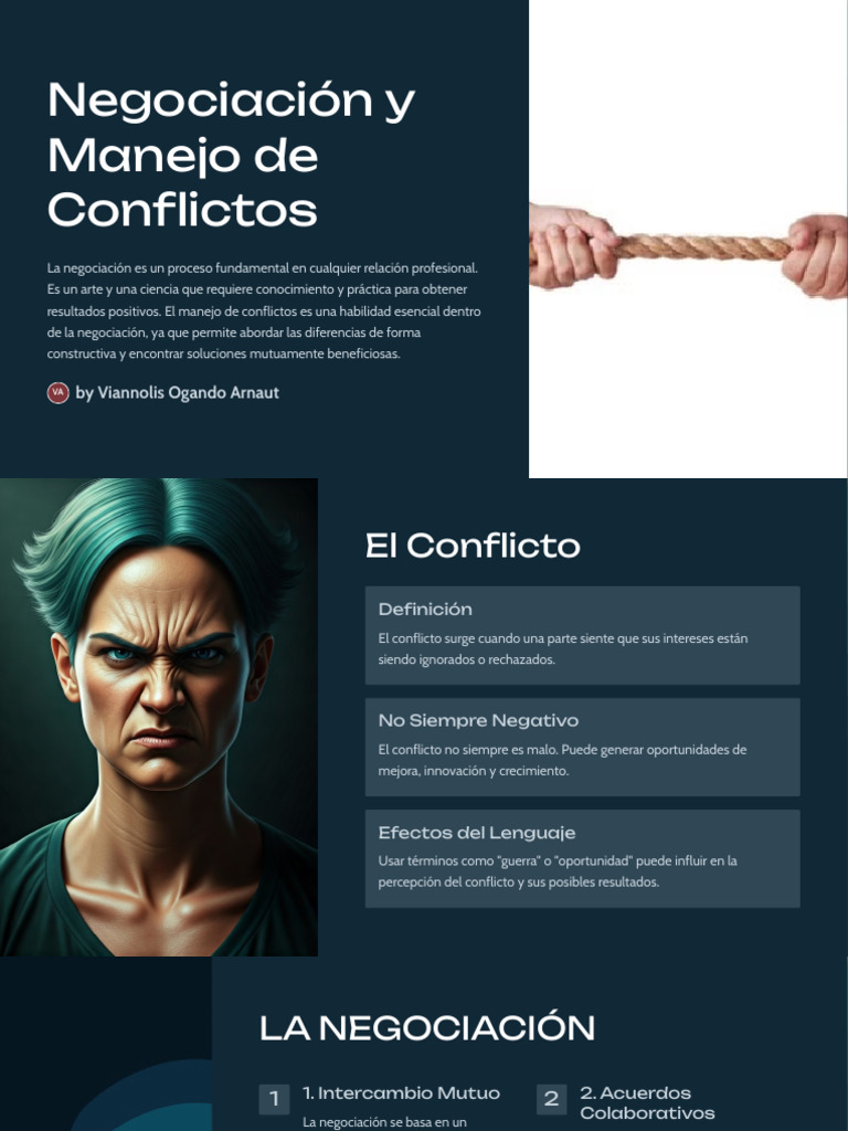 Manejo de Conflictos | PDF | Negociación | Mediación