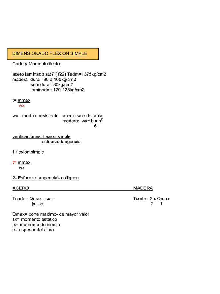 Flexion Simple | PDF