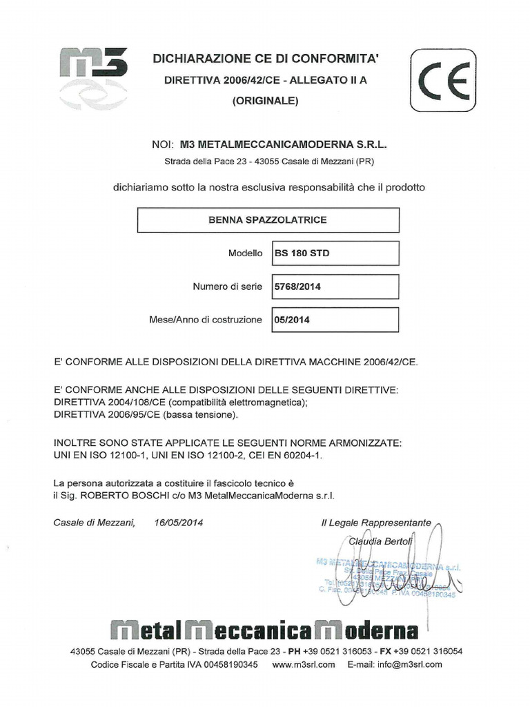 Ce M3 BS180STD | PDF