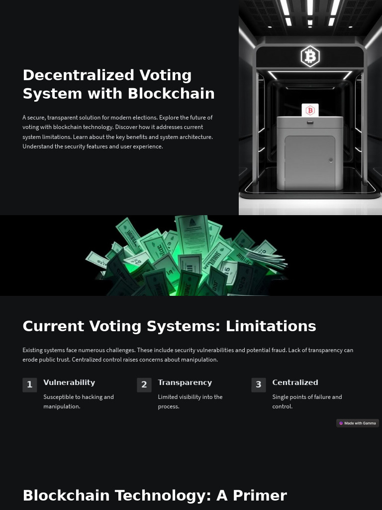 Decentralized Voting System With Blockchain | PDF | Computer Security | Security