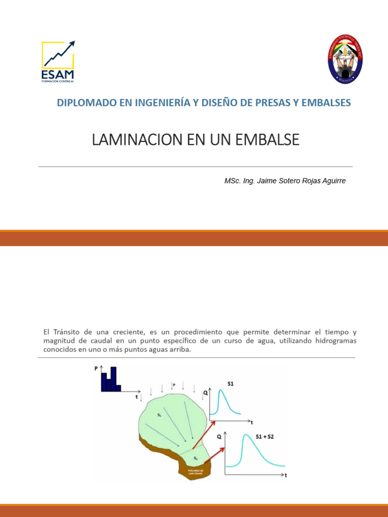 Laminación en Un Embalse | PDF | Ecuaciones | Matemáticas